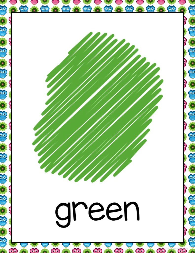 Blue & Pink Owl Printable Color Poster Signs - Made By Teachers