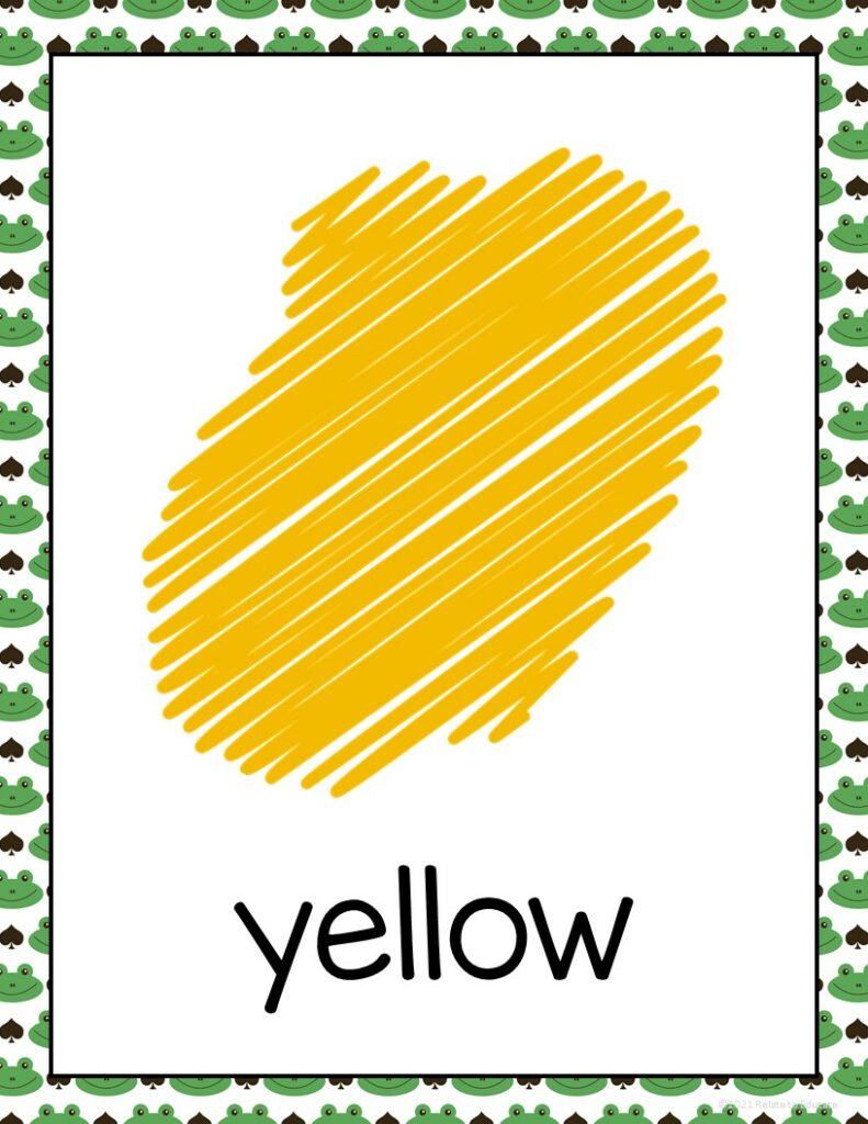 Frog Printable Color Poster Signs - Made By Teachers