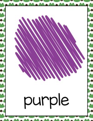 Frog Printable Color Poster Signs - Made By Teachers