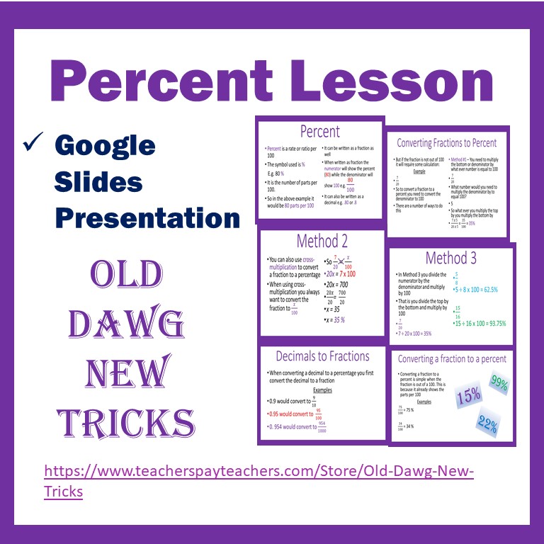 Percent Lesson Google Slides Presentation Made By Teachers Percent Lesson Google Slides Presentation Made By Teachers
