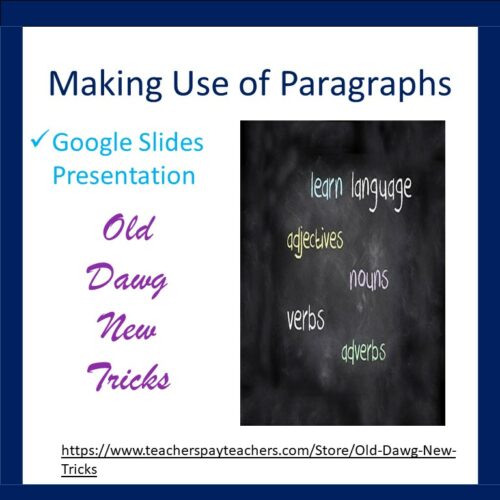 Making Use of Paragraphs Google Slides Present | Made By Teachers