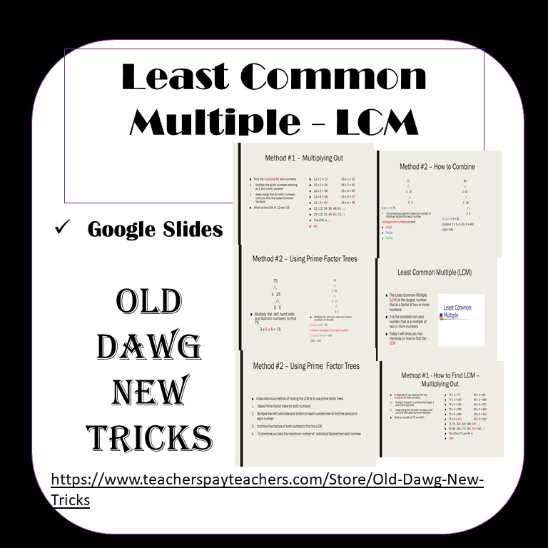 Least Common Multiple Google Slides Presentation Made By Teachers