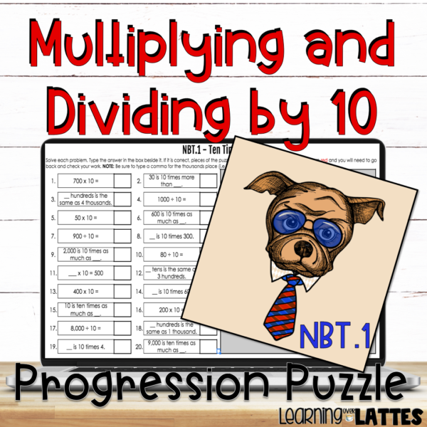 Multiplying and Dividing by Tens Digital Puzzle | Made By Teachers