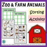 Animal Sorting - Farm and Zoo Animals Sorting - Made By Teachers