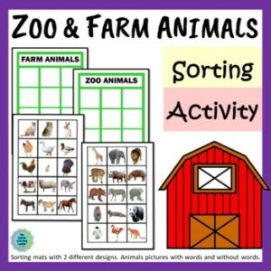 Animal Sorting - Farm and Zoo Animals Sorting - Made By Teachers