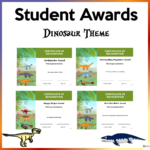 Editable Student Awards Dinosaur Theme - Made By Teachers