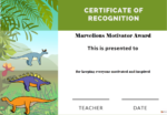 Editable Student Awards Dinosaur Theme - Made By Teachers