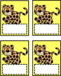 Leopard Cut Outs - Name Labels - Name Tags - Made By Teachers