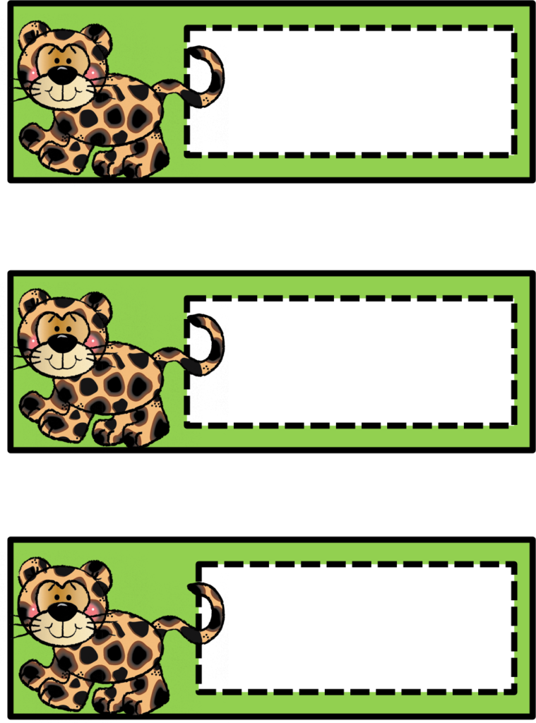 Leopard Cut Outs - Name Labels - Name Tags | Made By Teachers