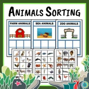 Sea, Farm and Zoo Animals Sorting Real Photos | Made By Teachers