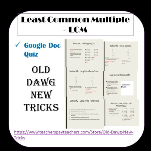 Least Common Multiple (LCM) Bundle - Made By Teachers