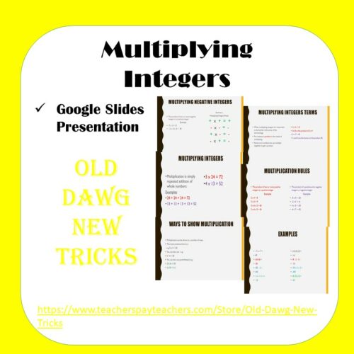 Multiplying Integers Google Slides Presentation | Made By Teachers