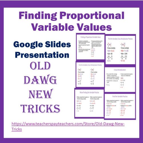 Finding Proportional Variable Value Google Slides - Made By Teachers