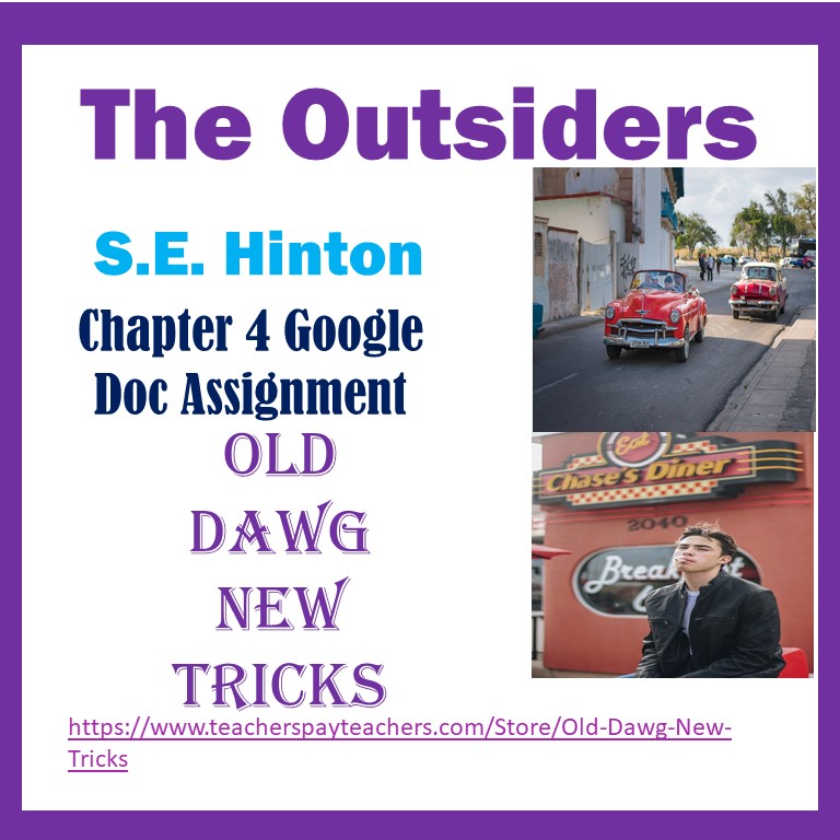 The Outsiders Chapter 4 Google Doc Question Sheet | Made By Teachers