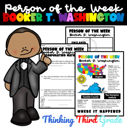 Social Studies Biography | Booker T. Washington - Made By Teachers