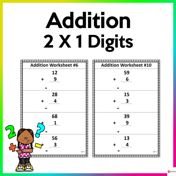 2 x 1 Addition Workheets | Made By Teachers