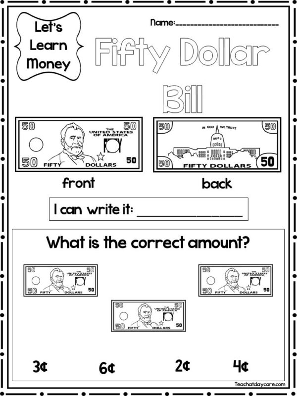 12 Printable Let's Learn Money Worksheets. Kdg.-2 | Made By Teachers