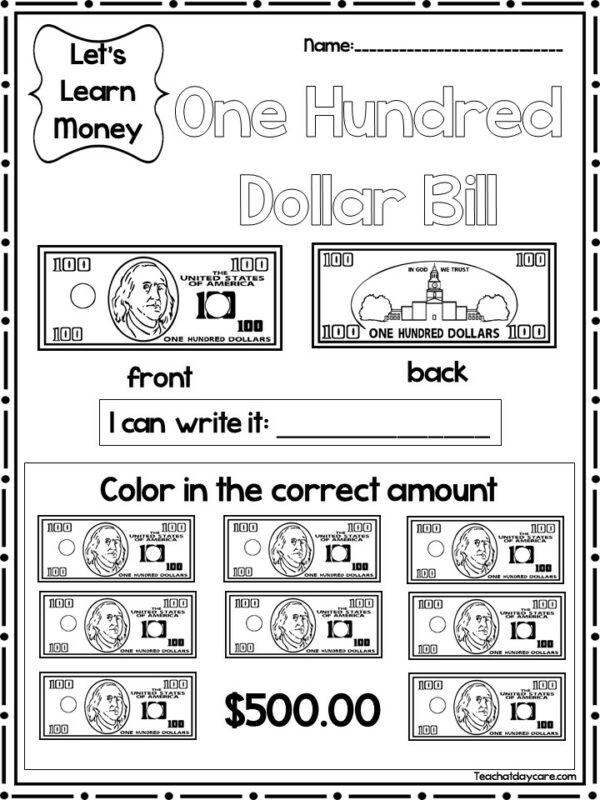 12 Printable Let's Learn Money Worksheets. Kdg.-2 | Made By Teachers