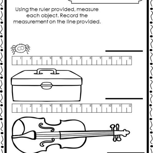 10 Printable Measuring With a Ruler Worksheets. | Made By Teachers