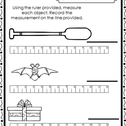10 Printable Measuring With a Ruler Worksheets. | Made By Teachers