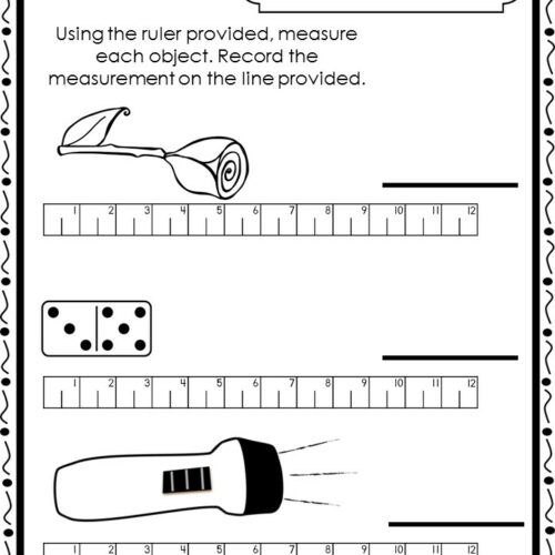 10 Printable Measuring With a Ruler Worksheets. | Made By Teachers