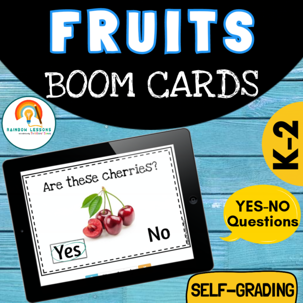 Fruits Yes No Boom Cards - Made By Teachers