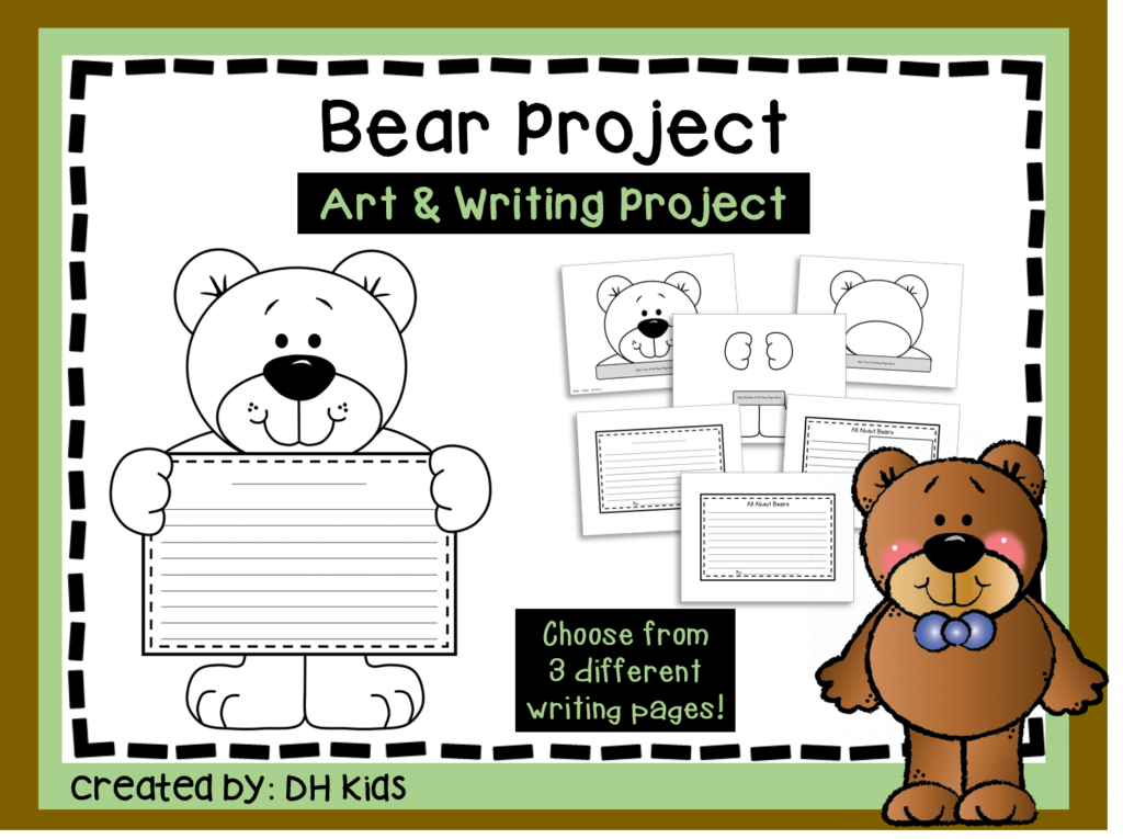 Bear Art and Writing Project - Forest Report | Made By Teachers