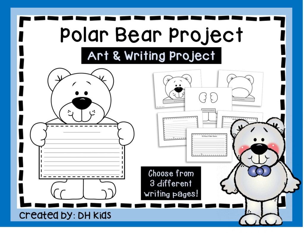 Polar Bear Art and Writing Project - Winter Report | Made By Teachers