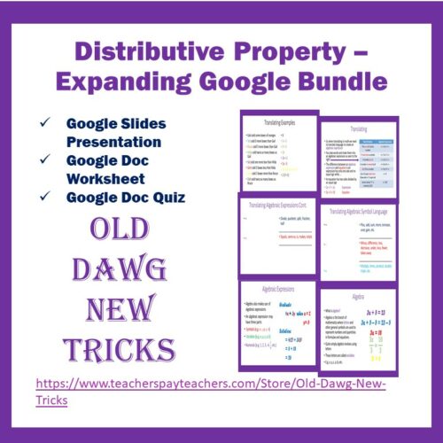 Distributive Property - Expanding Google Bundle | Made By Teachers