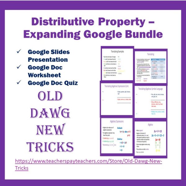 Distributive Property - Expanding Google Bundle | Made By Teachers