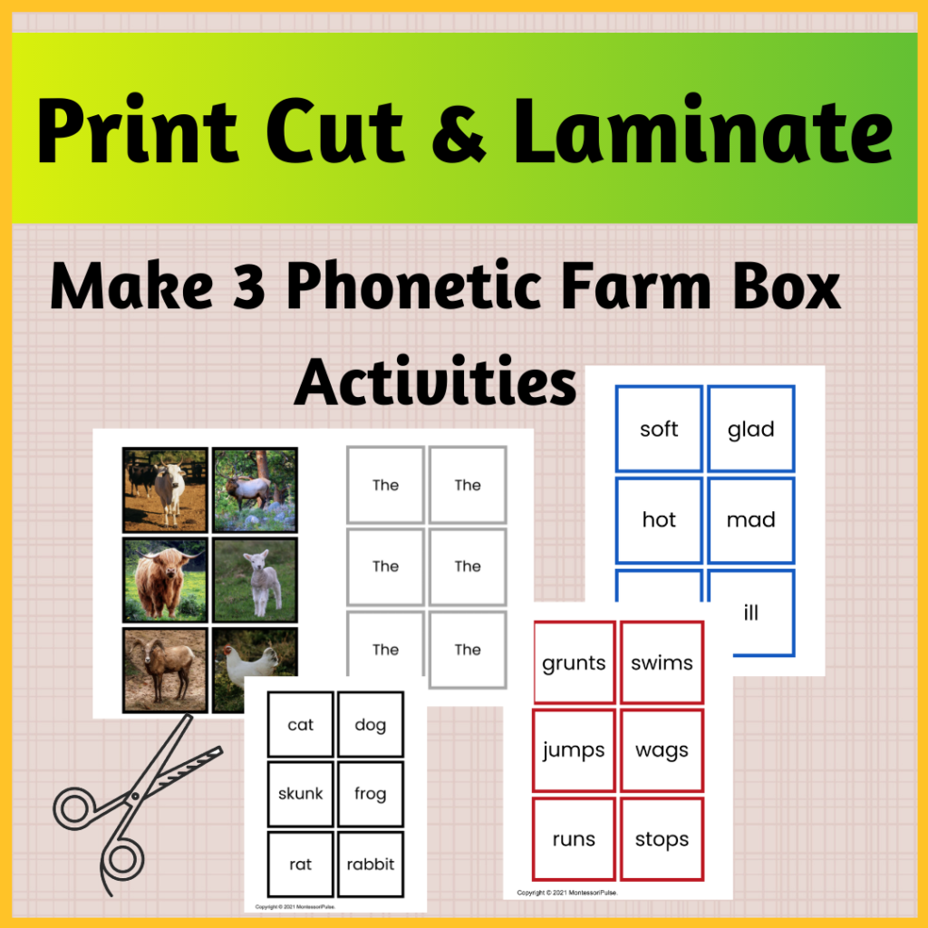 Parts of Speech - 1 with Montessori Phonetic Farm | Made By Teachers