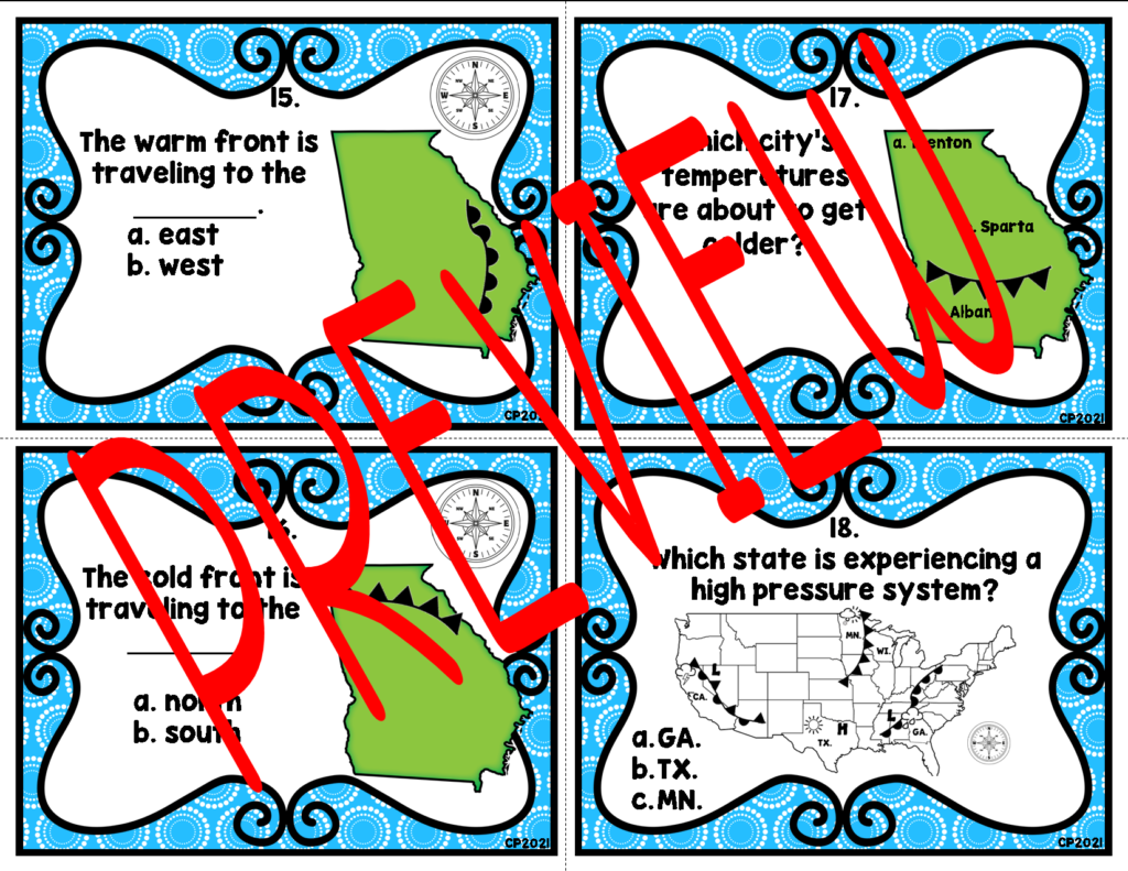 Weather Task Cards | Made By Teachers