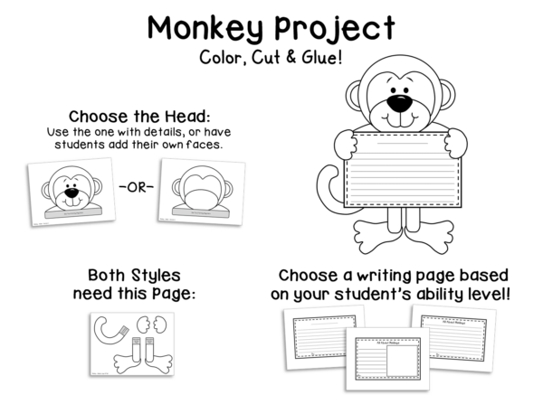 Monkey Art and Writing Project - Jungle Report | Made By Teachers