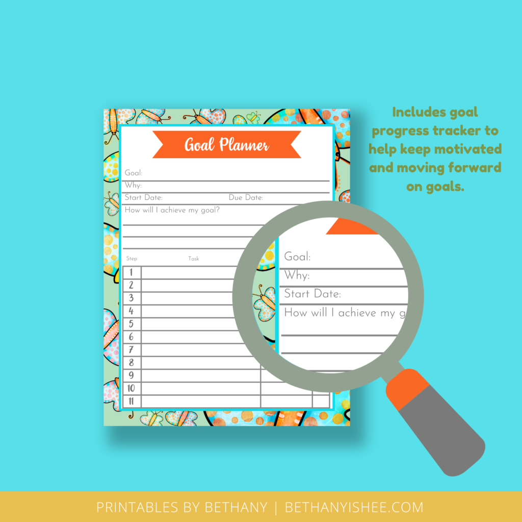 Butterfly Doodle Student Planner | Made By Teachers