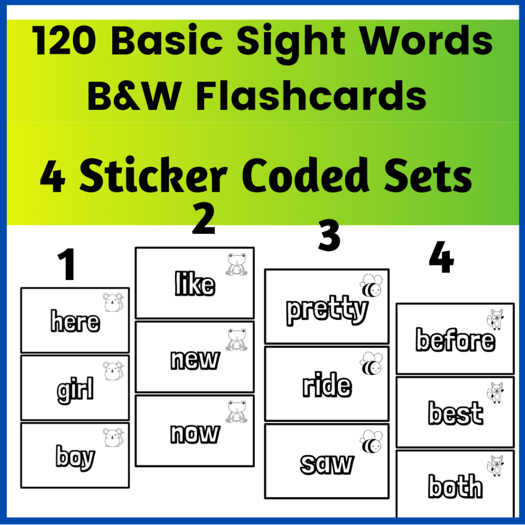 120 Sight Word Flash Cards for Literacy Center | Made By Teachers