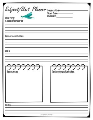 Science Teacher Planner - Made By Teachers