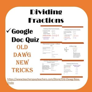 Dividing Fractions Google Doc Quiz | Made By Teachers