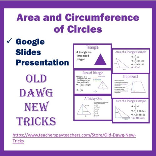 Area and Circumference of Circles Google Slides | Made By Teachers