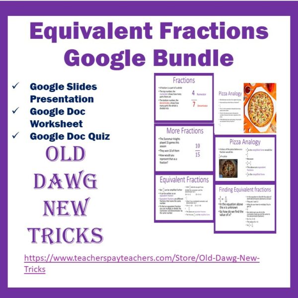 Equivalent Fractions Google Bundle | Made By Teachers
