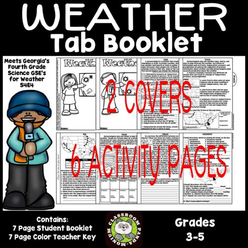 Weather Tab Booklet - Made By Teachers
