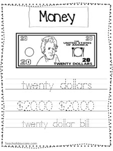 10 Printable Money Tracing Worksheets. - Made By Teachers