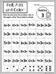 10 Roll, Add, and Color Worksheets. - Made By Teachers