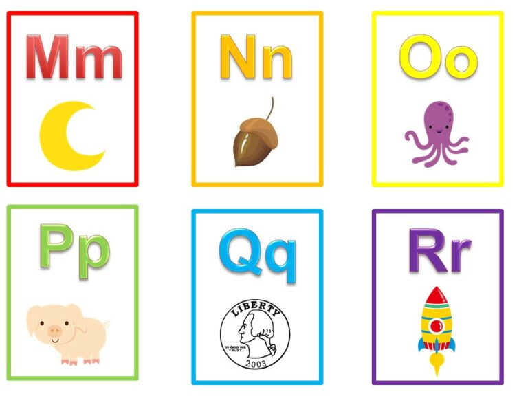 26 Printable Alphabet Flashcards. Full color | Made By Teachers