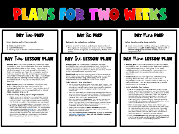 Back to School Lesson Plans l Reading Spelling - Made By Teachers
