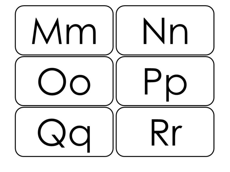 26 Black and White Alphabet Flashcards. | Made By Teachers