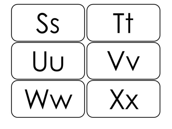 26 Black and White Alphabet Flashcards. | Made By Teachers