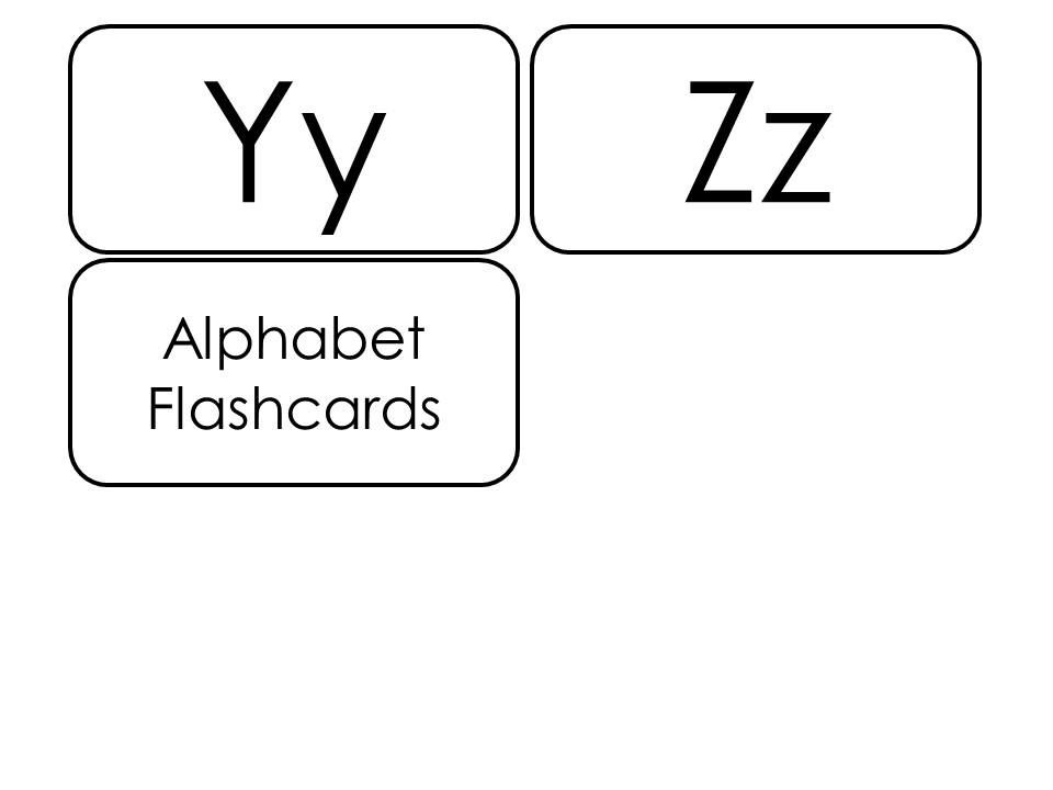 26 Black and White Alphabet Flashcards. | Made By Teachers