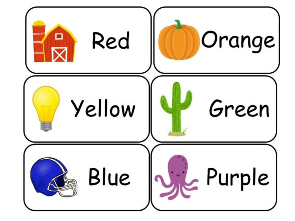 20 Colors Flashcards. Preschool-3rd Grade - Made By Teachers