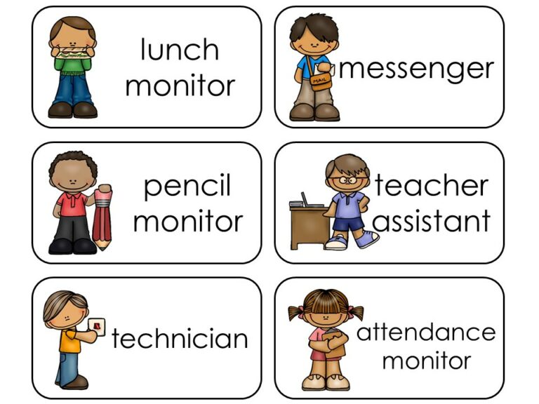 23 Classroom Jobs Flashcards and Display Labels | Made By Teachers