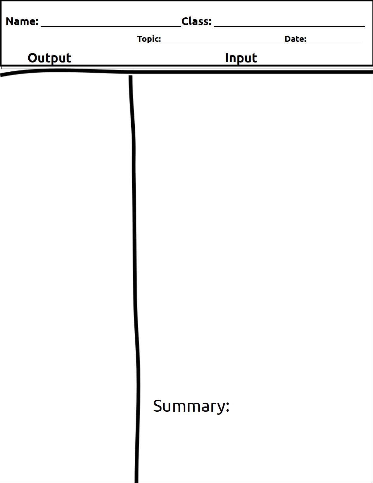 Cornell Note-taking Templates for Grades 7-12 - Made By Teachers